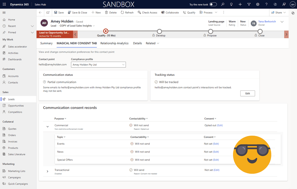 Manage customer consent from contact and lead forms in Dynamics 365 ...