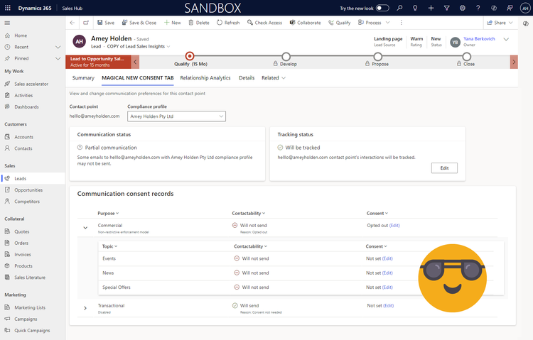 Manage customer consent from contact and lead forms in Dynamics 365 ...