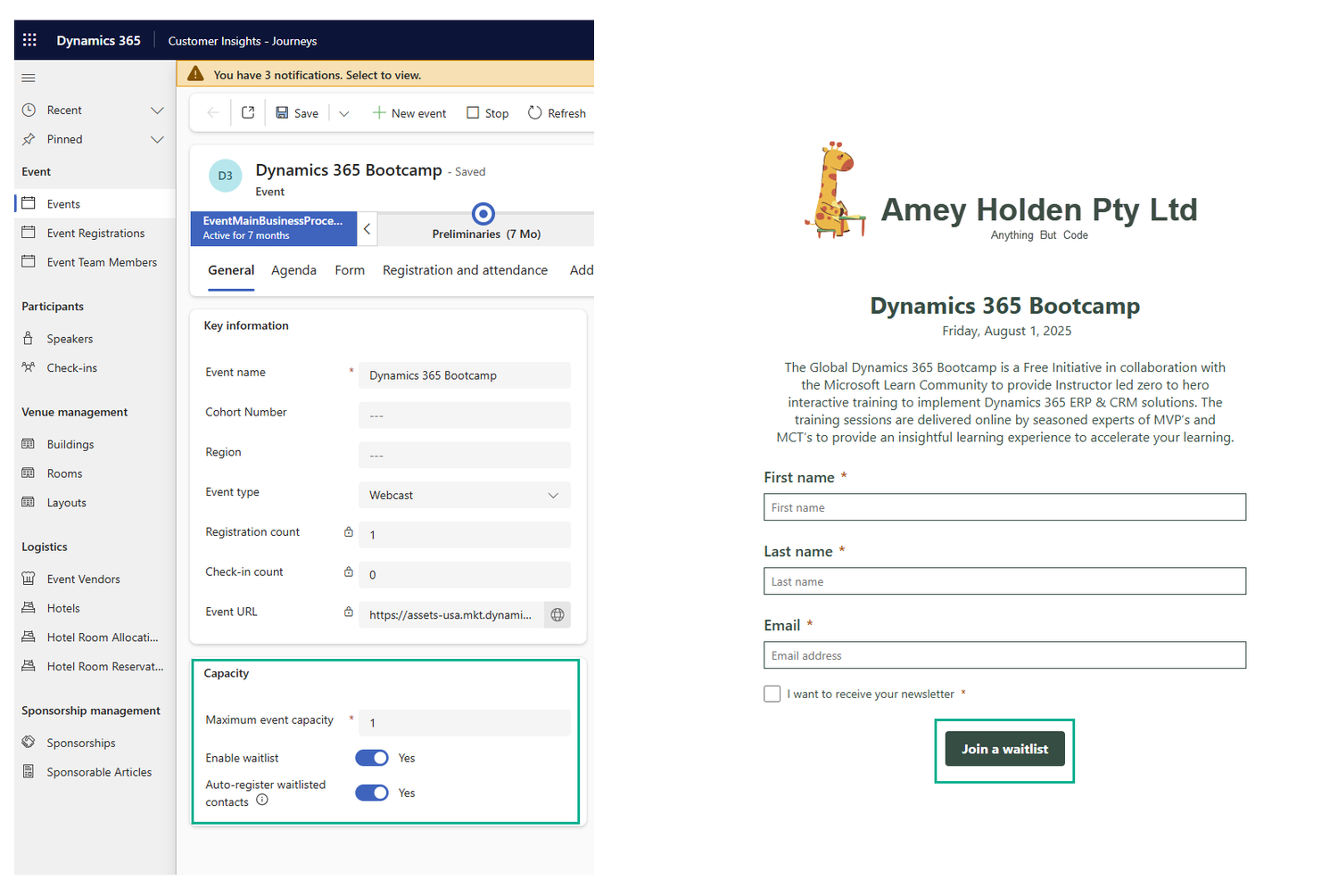 Automating Communications for Event Registration Waitlist and ...
