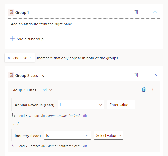 Nested condition segments in Customer Insights - Journeys — Amey Holden ...