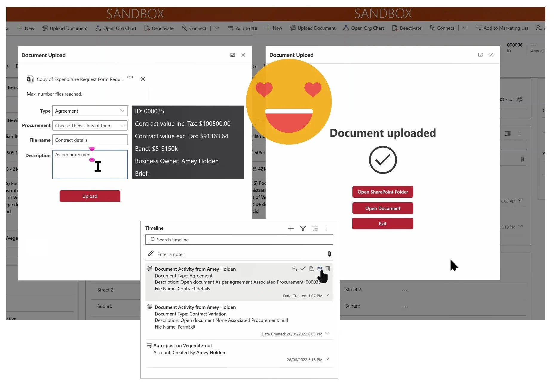 Document upload with metadata in Dynamics 365 or model-driven apps, using custom pages — Amey ...