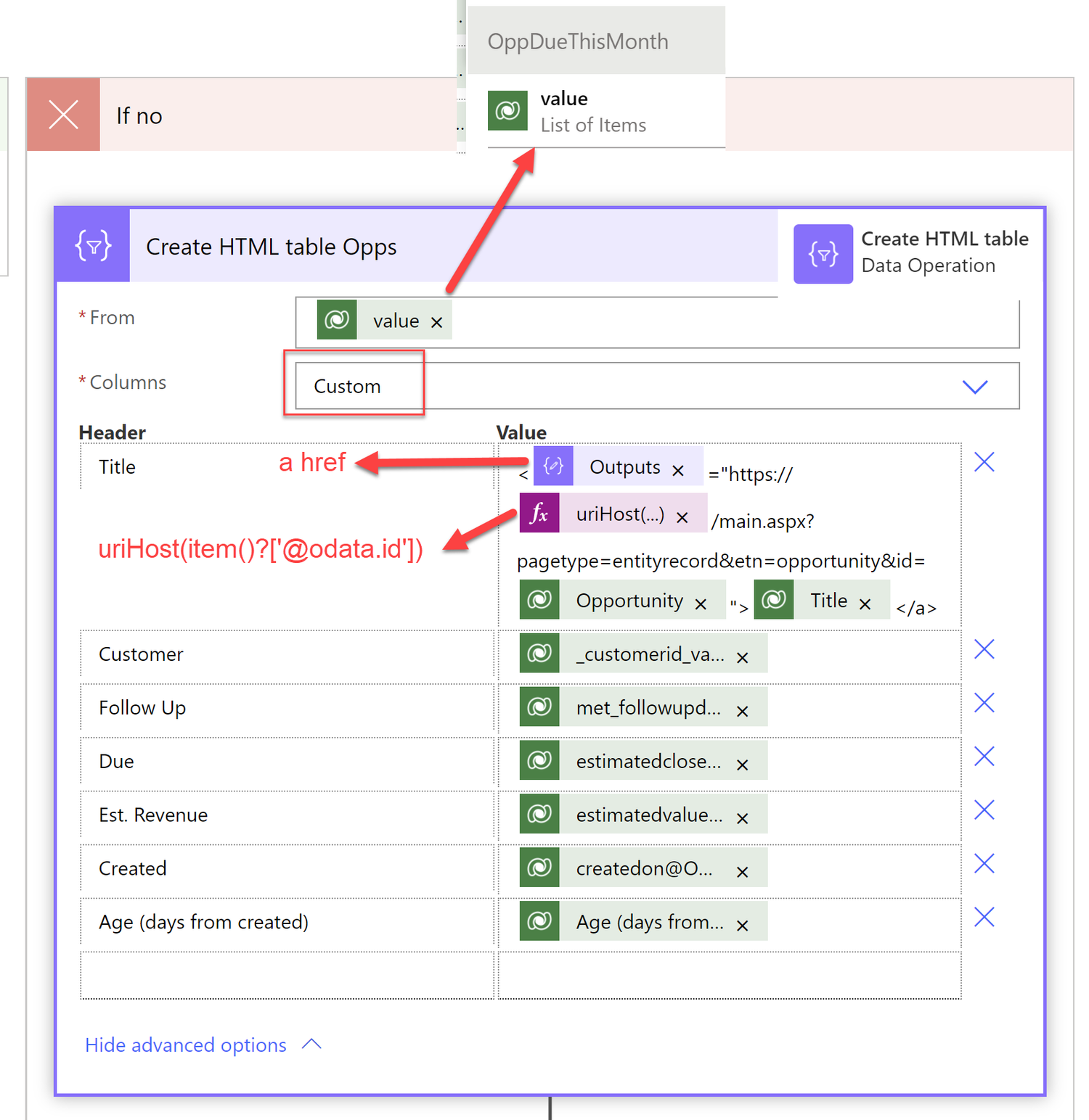 Create Dataverse Links / URLs in HTML Tables using Power Automate ...