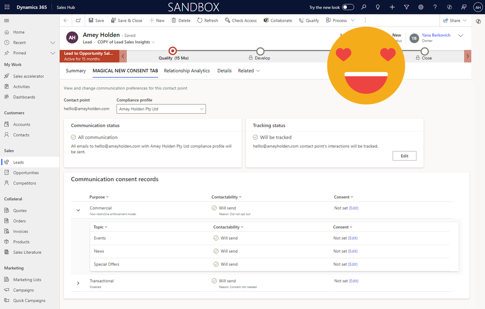 Manage customer consent from contact and lead forms in Dynamics 365 ...