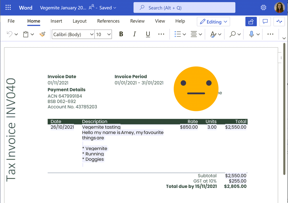 How to fix HTML text in Word Document Templates — Amey Holden ...