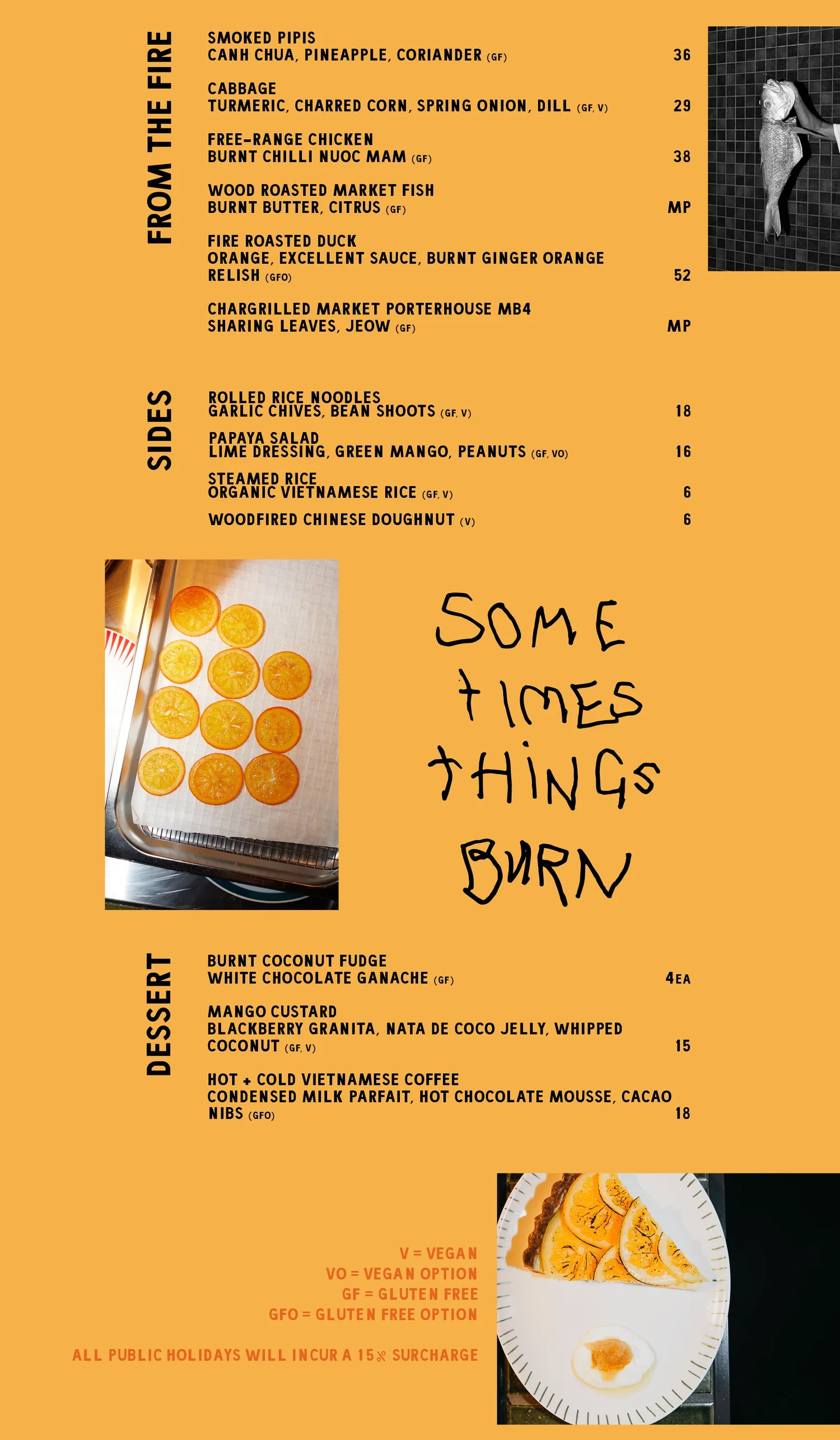 Dine In Dinner Menu | Firebird