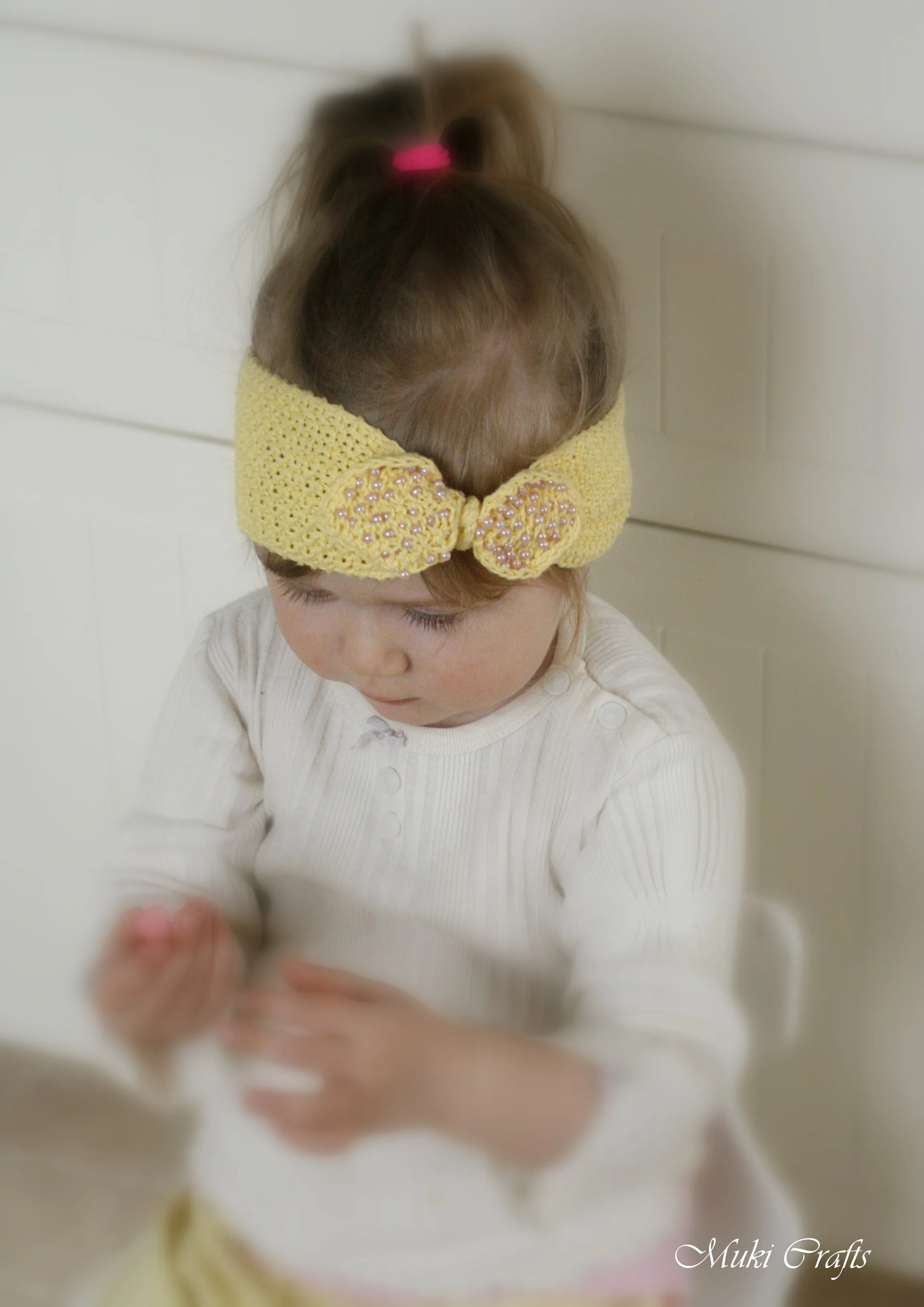 Bow Headband Knitting Pattern Baby Headband Free Knitting (Crochet