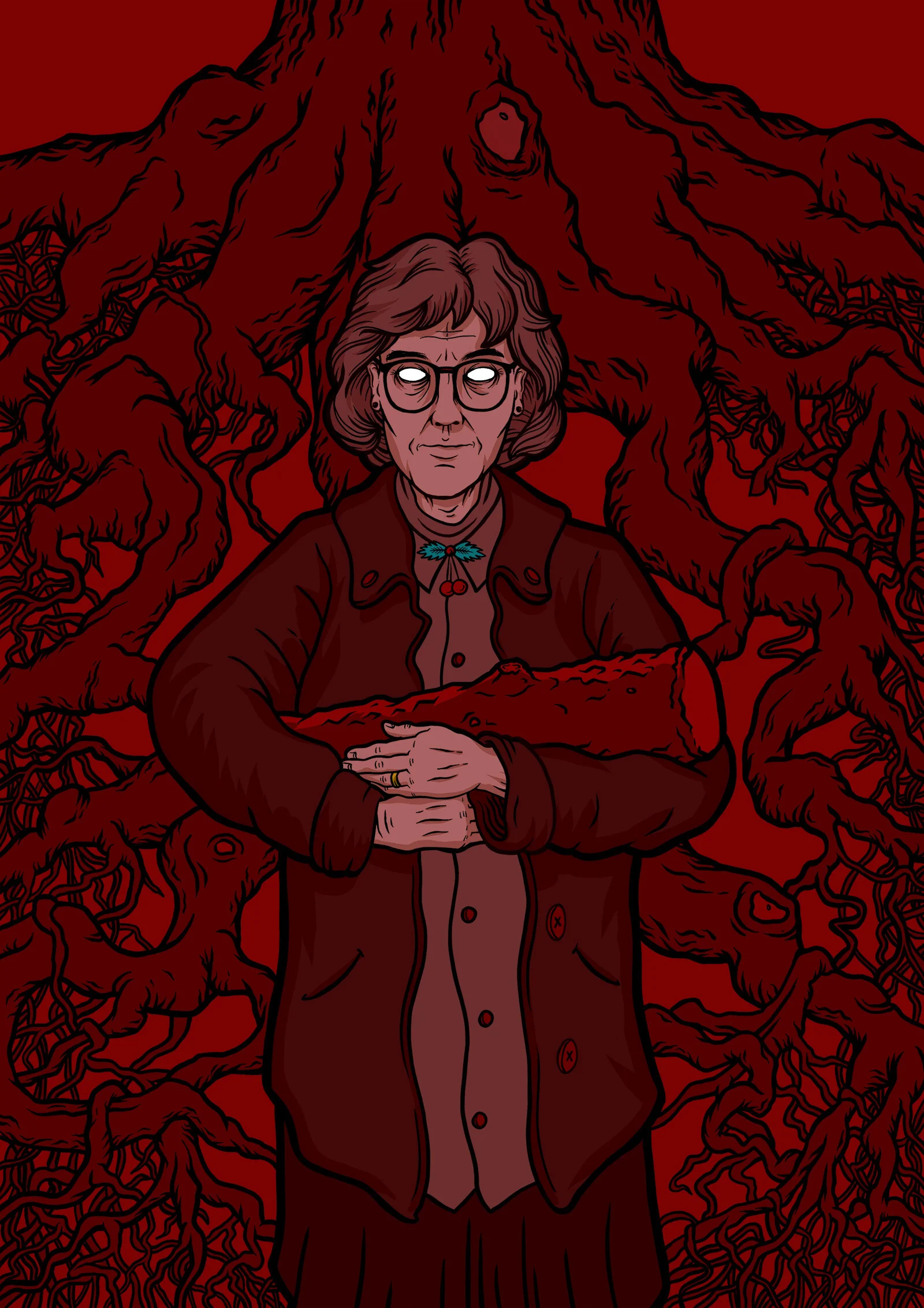 Log Lady Illustration