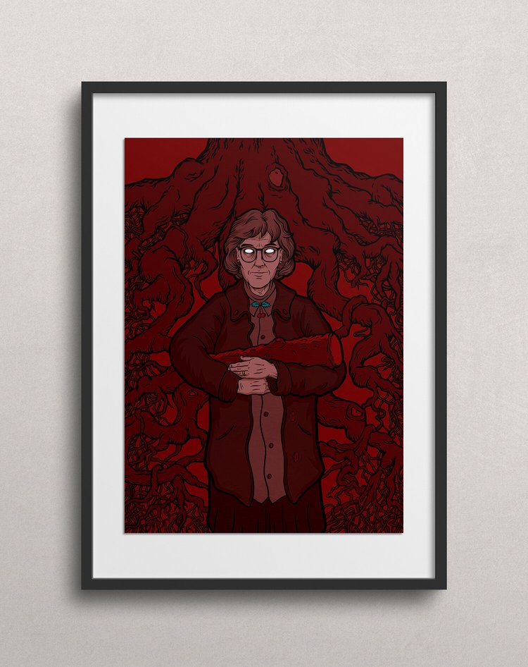 Twin Peaks Log Lady Print — Ulrich Fuchs – Brand Design & Illustration