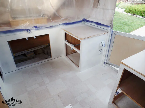Painting RV Cabinets in our 1999 Palomino Stallion — Campfire Travelers ...