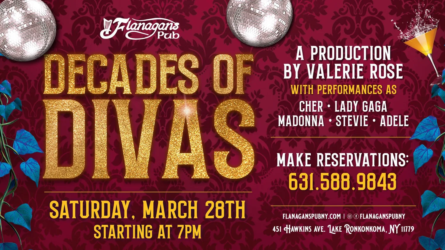 Decades of Divas (Live Show) — Flanagan's Pub