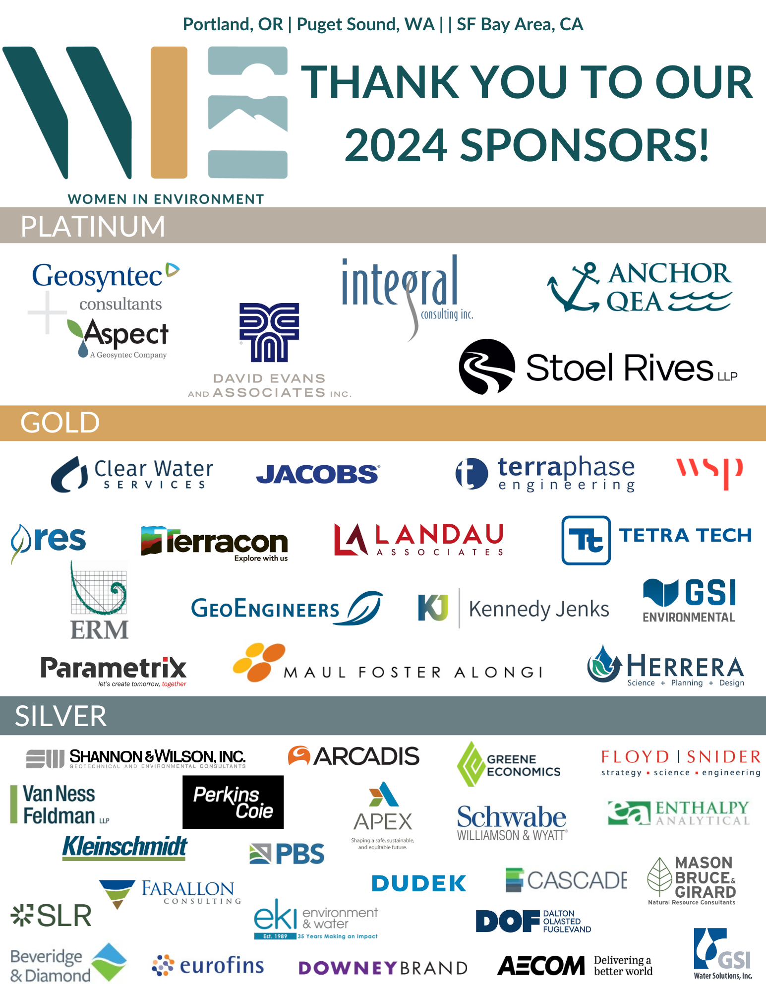 Sponsors — Women in Environment
