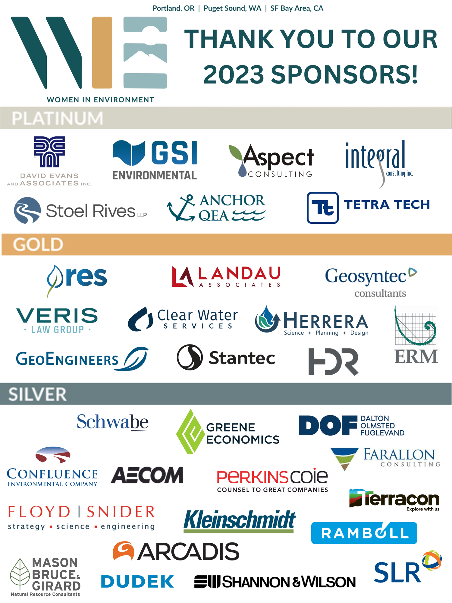 Sponsors — Women in Environment