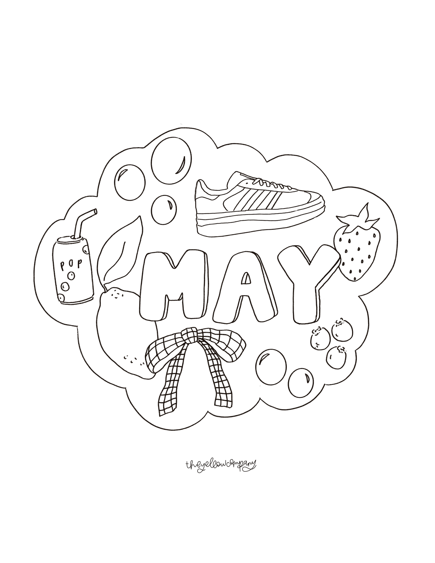 May Coloring Sheets