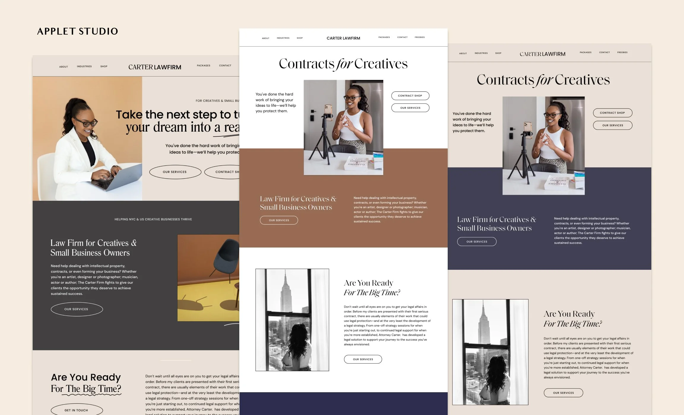 Feminine Web Design for Your Inspiration in 2025 — Applet Studio