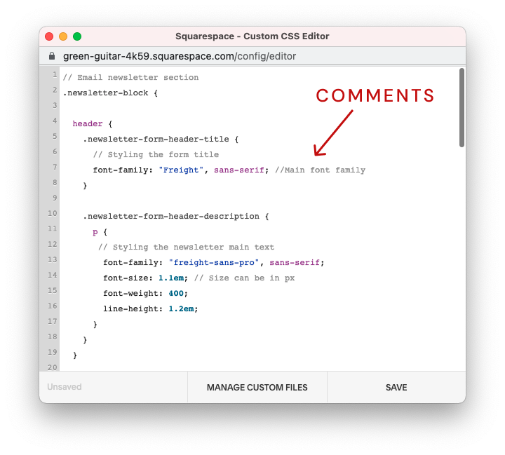 Newsletter Block CSS Hacks in Squarespace — Applet Studio