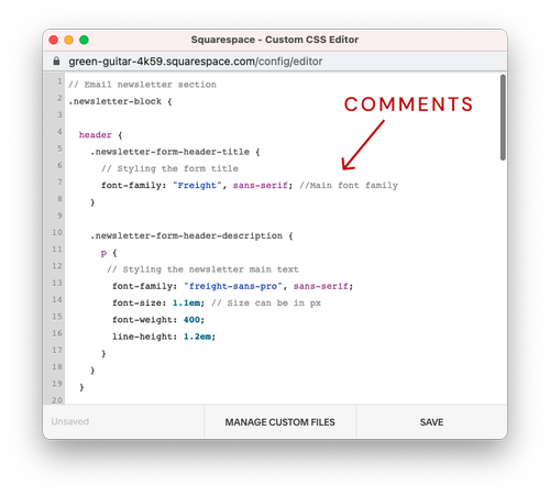 Newsletter Block CSS Hacks in Squarespace — Applet Studio