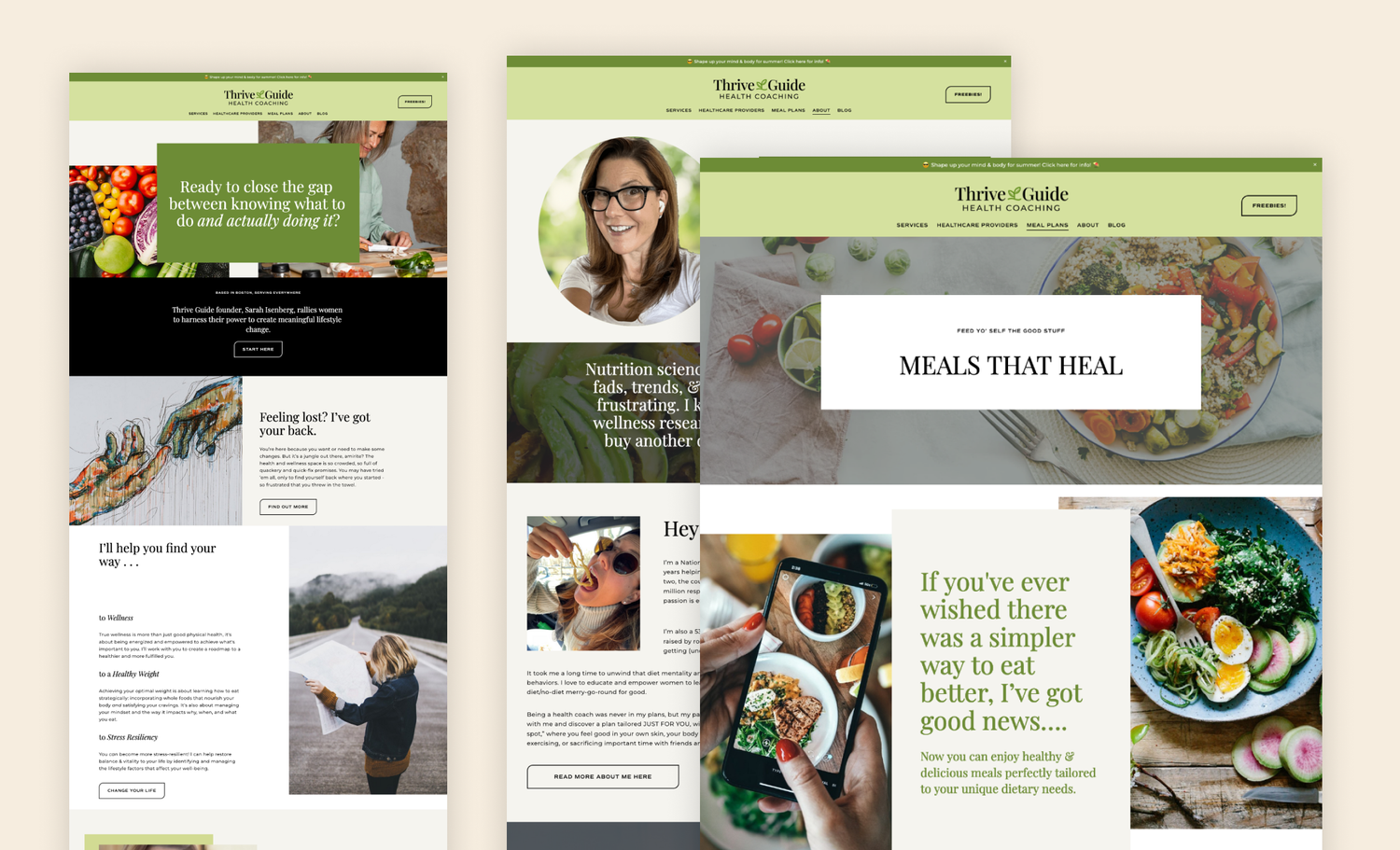 Bright and Energetic Website for a Health Coaching — Applet Studio