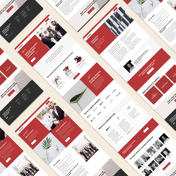 Bold Website for Media Consultancy — Applet Studio