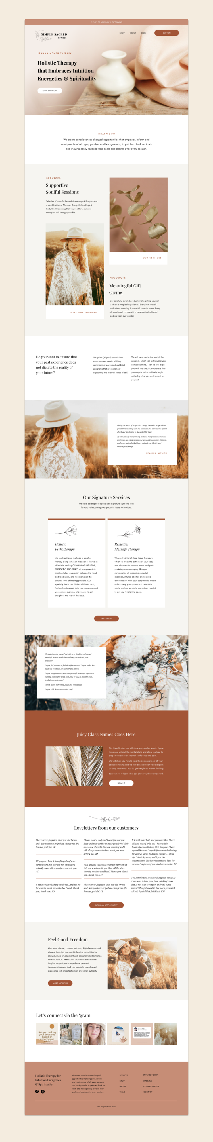 Squarespace Website for Therapy Practice — Applet Studio