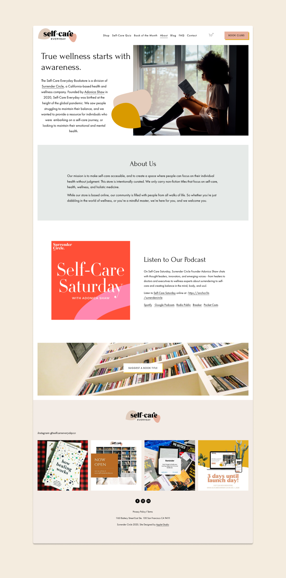 Squarespace Template Showcase: Adonica Shaw — Applet Studio