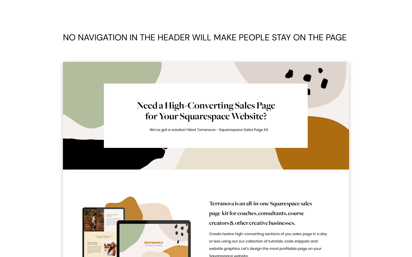 How to design a dazzling sales page on Squarespace — Applet Studio