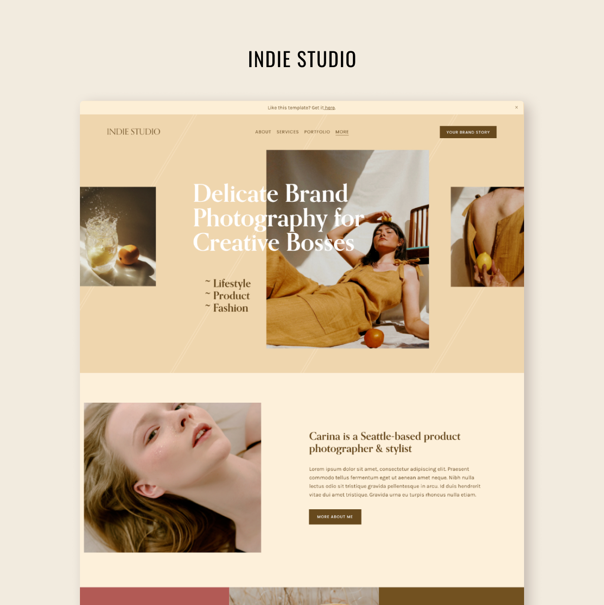 Squarespace Template for Brand Photographers — Applet Studio