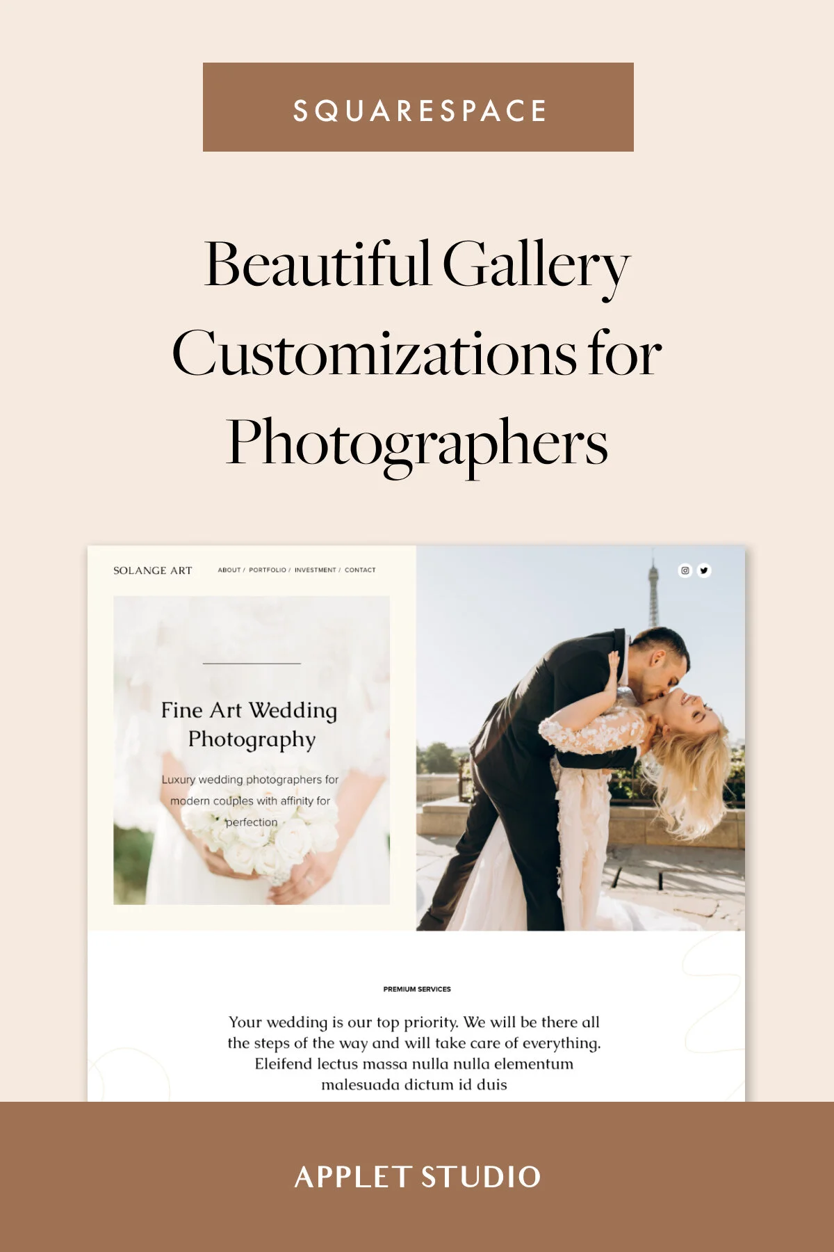 Beautiful Gallery Customizations for Photographers in Squarespace 7.1 ...