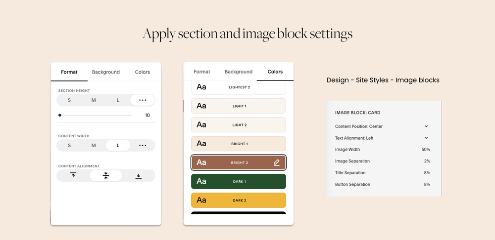 Super Easy Split Section Layout In Squarespace 7.1 — Applet Studio