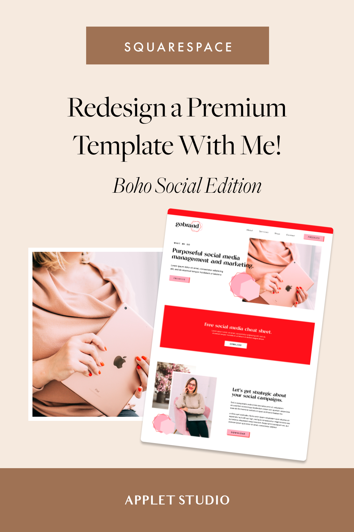 How to redesign a premium Squarespace template — Applet Studio