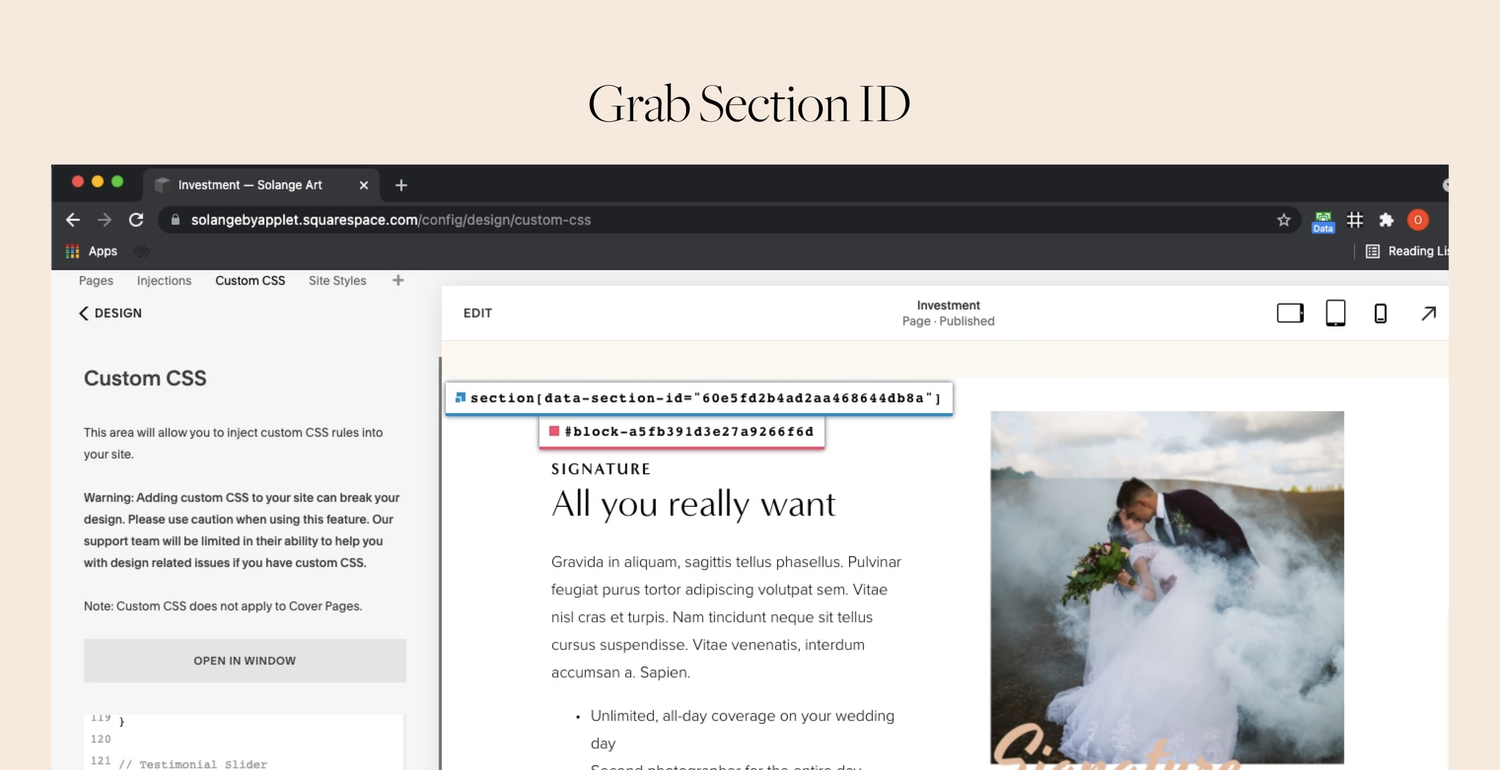 How to hide and swap sections on mobile in Squarespace 7.1 — Applet Studio