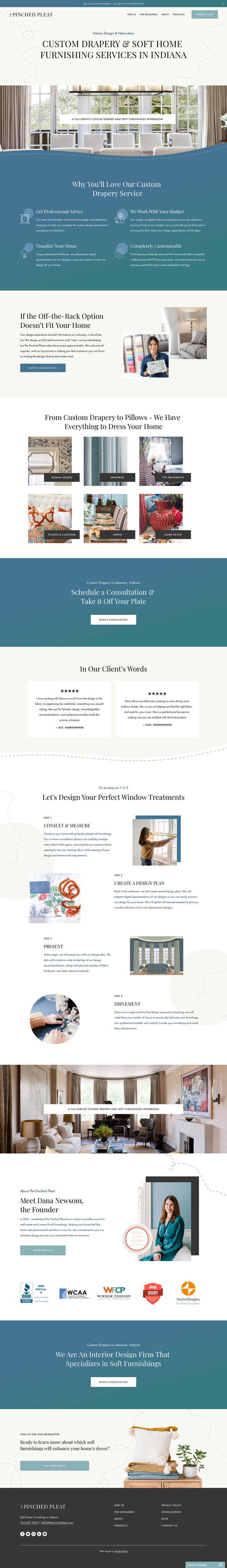 Classy Website for Interior Designer Firm — Applet Studio