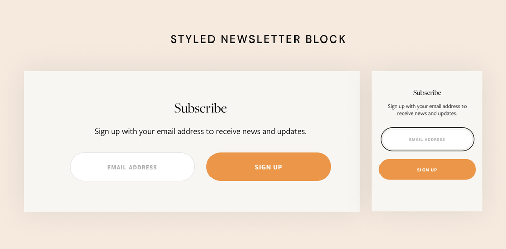 Newsletter Block CSS Hacks in Squarespace — Applet Studio