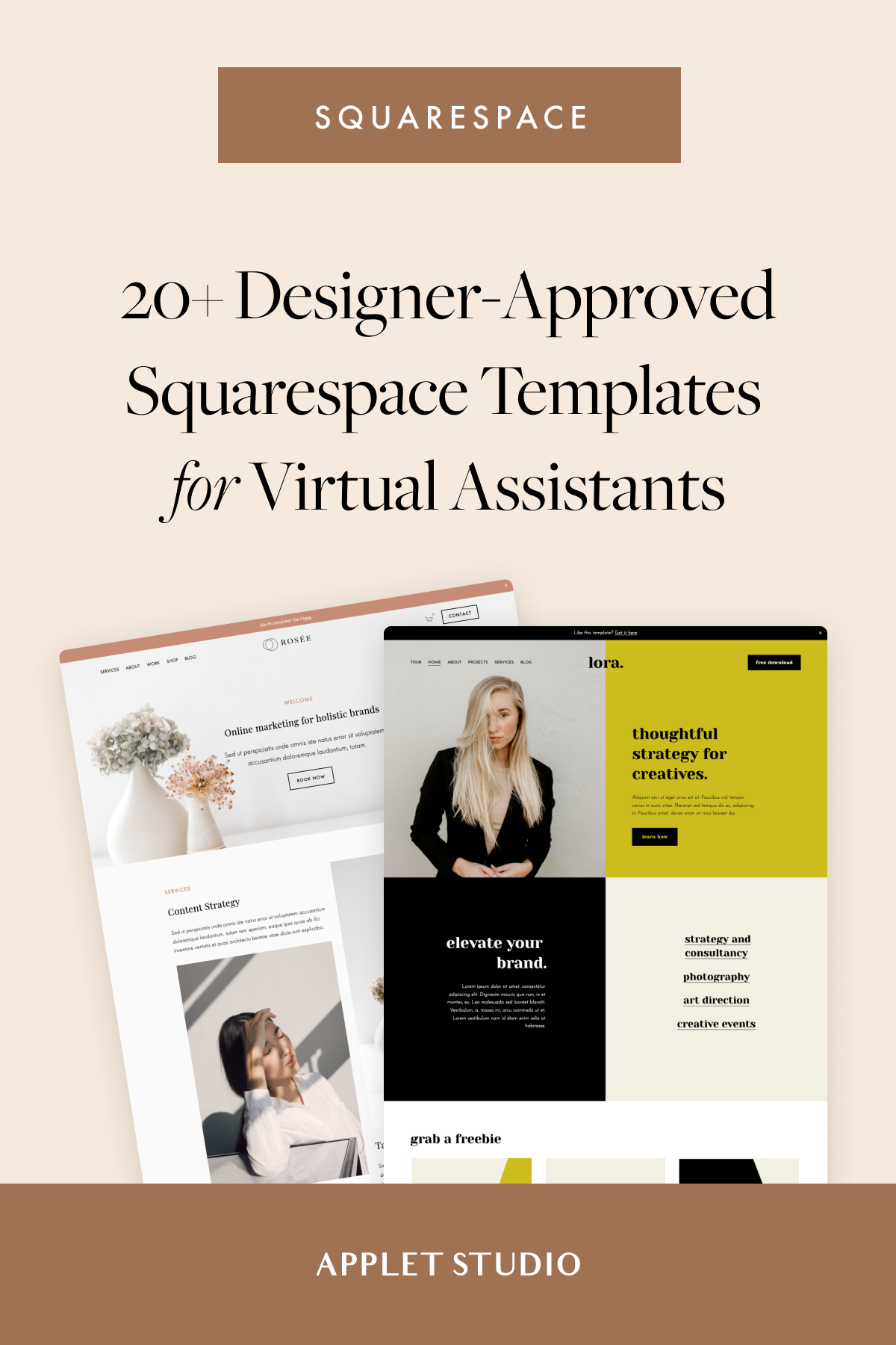 20+ Best Squarespace Templates for Virtual Assistants — Applet Studio