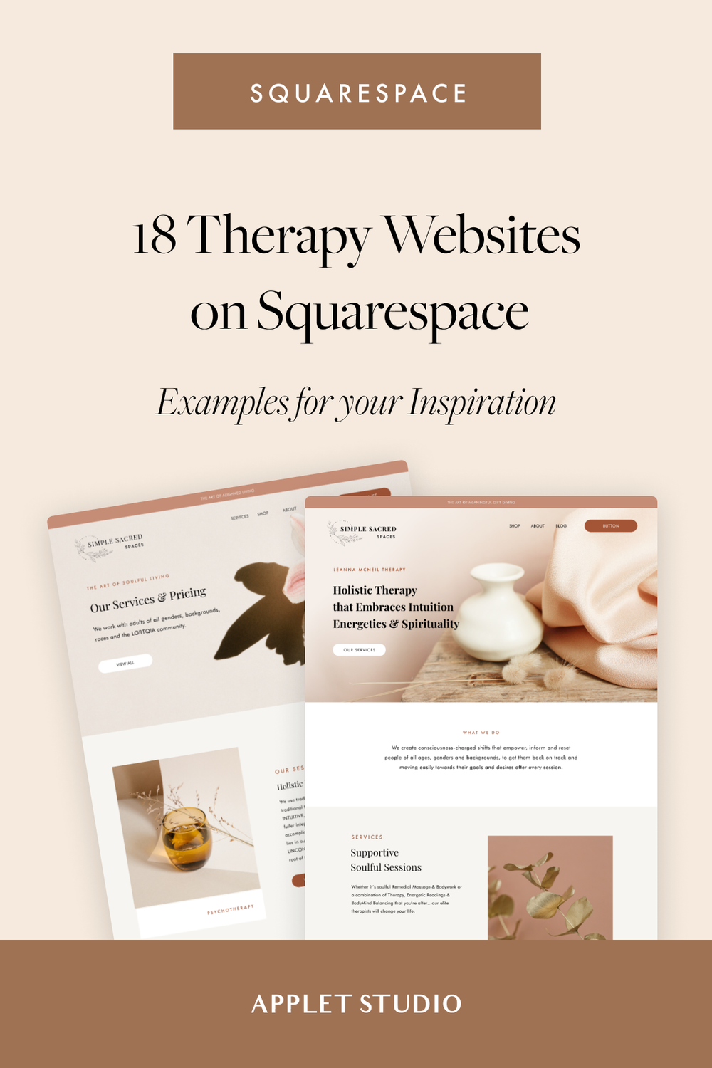 18 Therapy Website Examples on Squarespace — Applet Studio