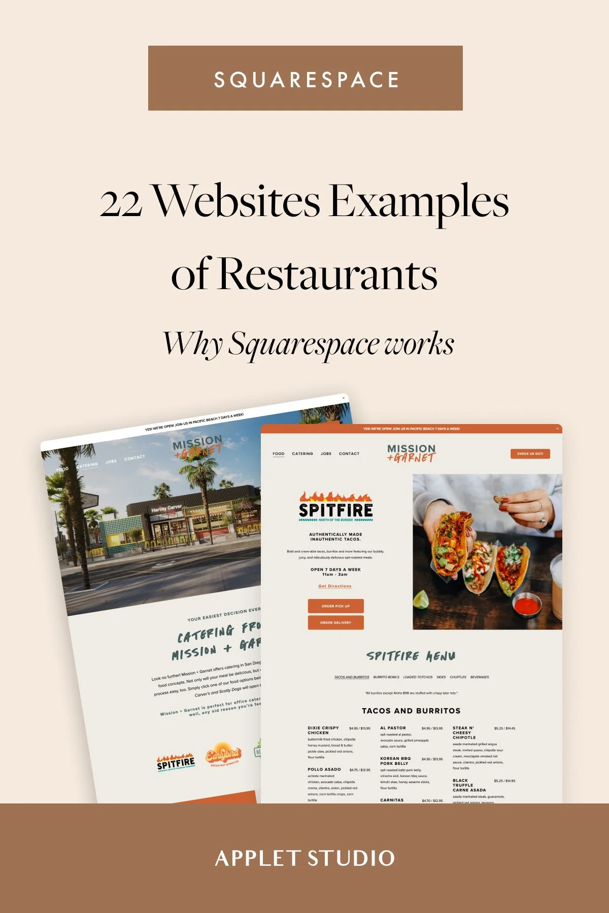 22 Inspirational Squarespace Websites for Restaurants — Applet Studio