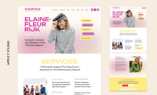 Feminine Web Design for Your Inspiration in 2025 — Applet Studio