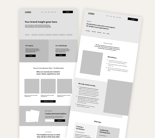 Colorful and Edgy Website for Online Course Creator and Coach — Applet ...