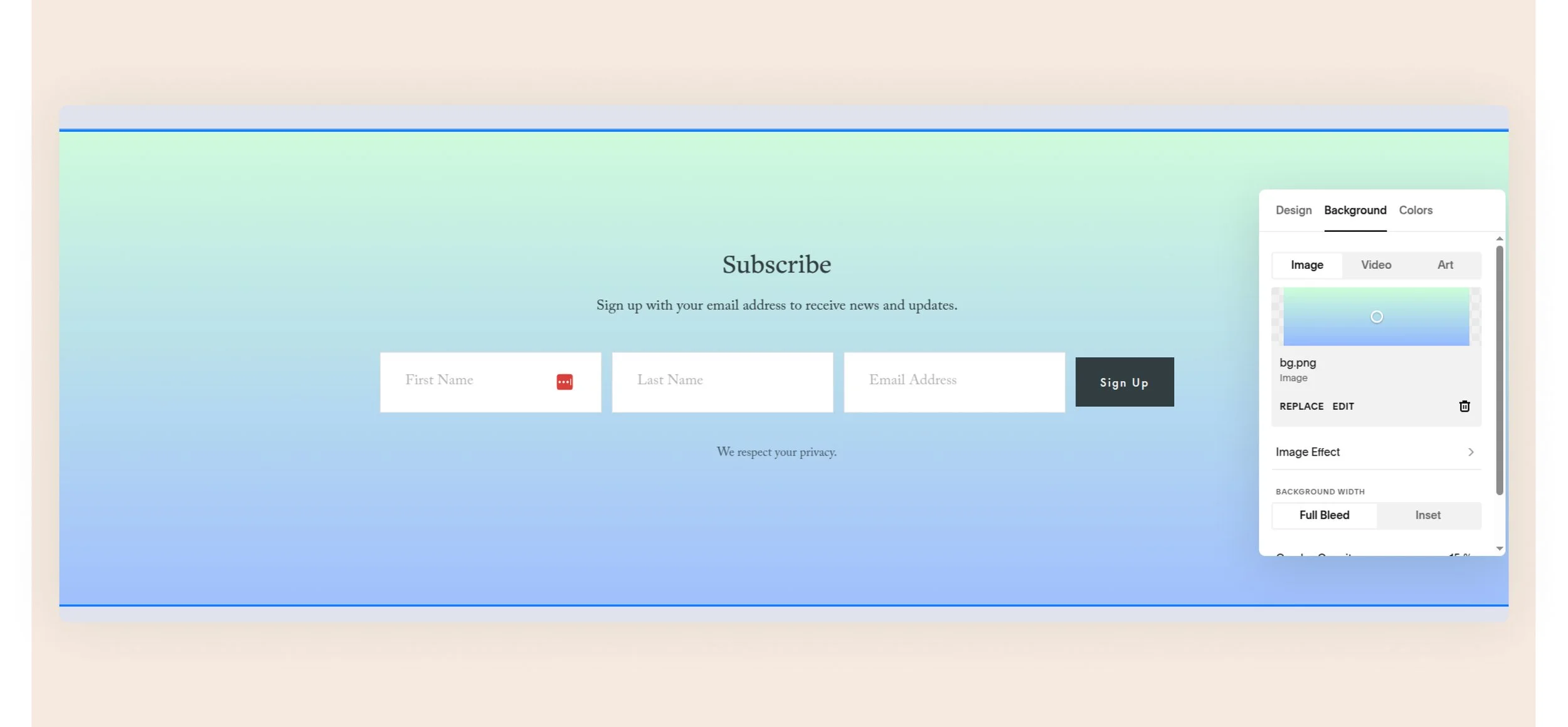 How to Create Gradient Background in Squarespace — Applet Studio