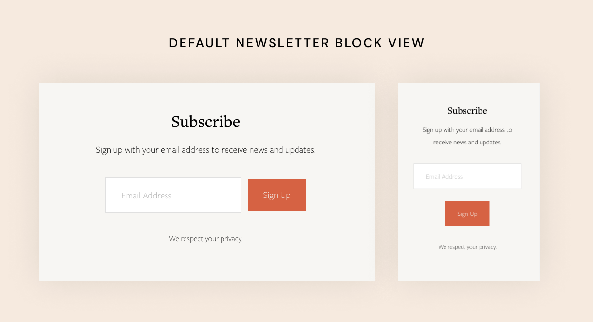 Newsletter Block CSS Hacks in Squarespace — Applet Studio