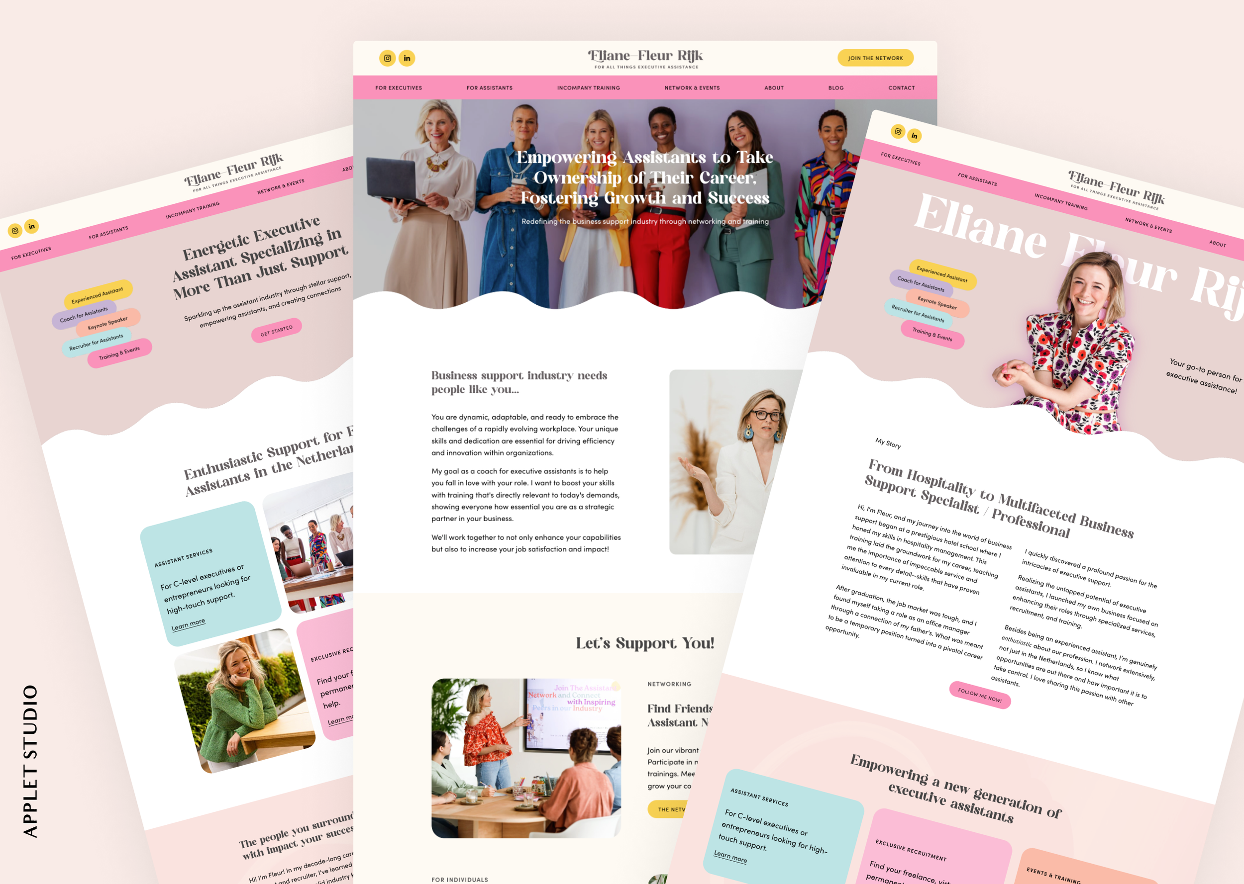 Optimistic Squarespace Website for a Coach — Applet Studio
