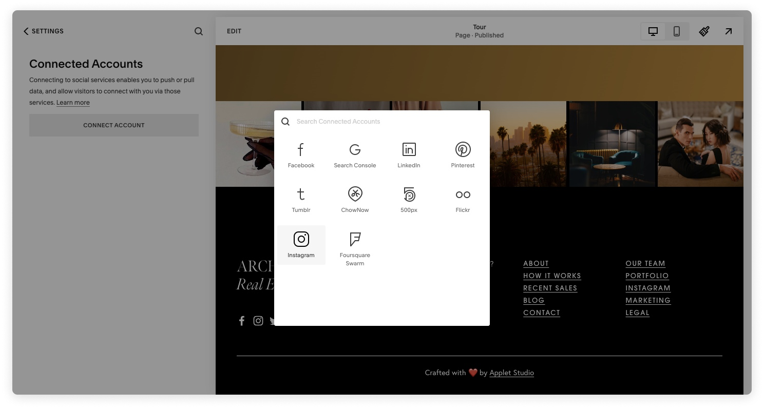 How to Add Instagram Feed to Your Squarespace Website — Applet Studio