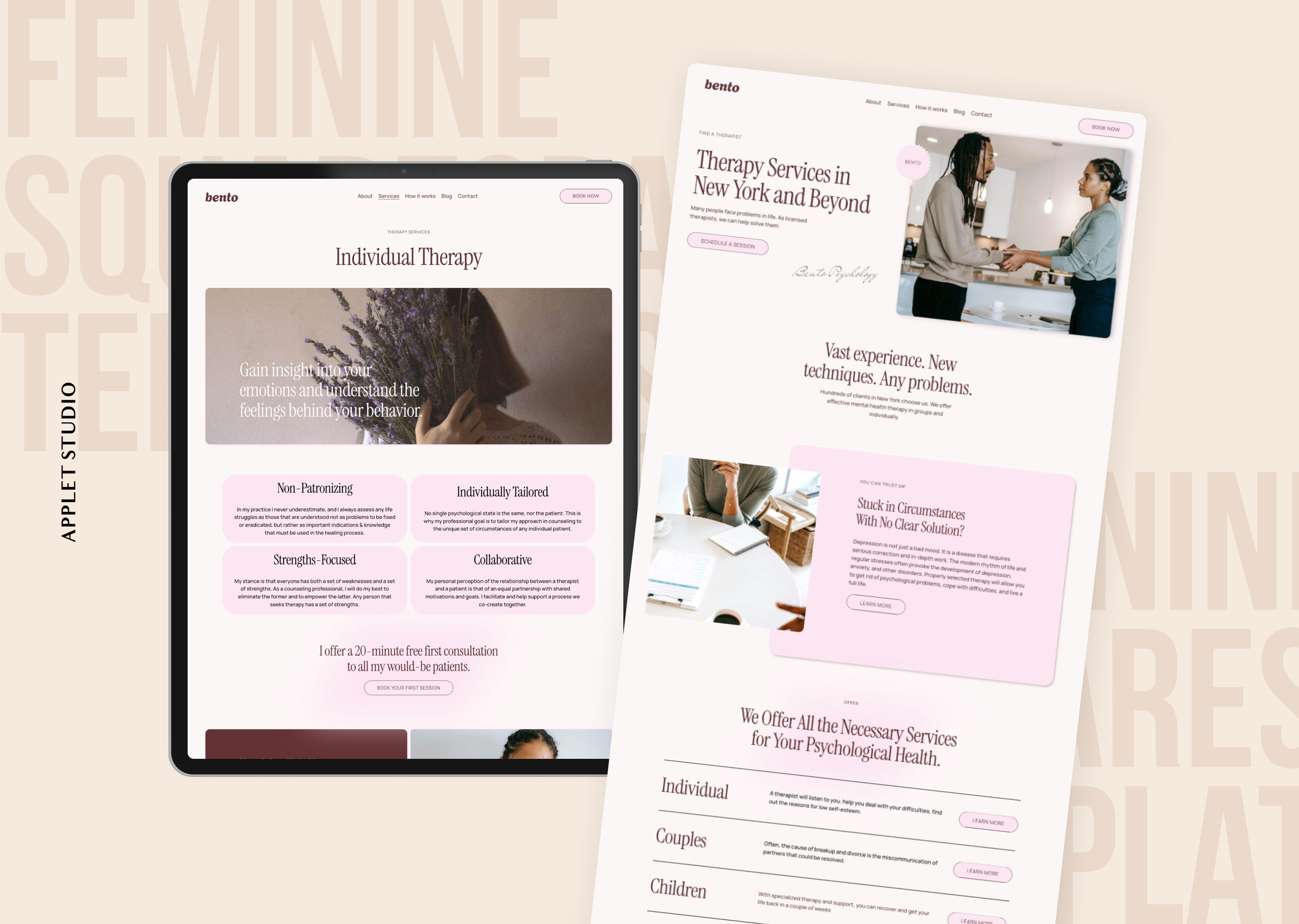 30+ Feminine Squarespace Templates for your Business Website in 2025 ...