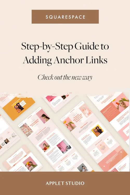 New Easy Way to Add Anchor Links in Squarespace (2025) — Applet Studio