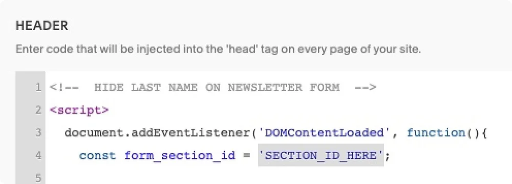 How to Hide the Last Name Field from the Squarespace Newsletter Block — Applet Studio
