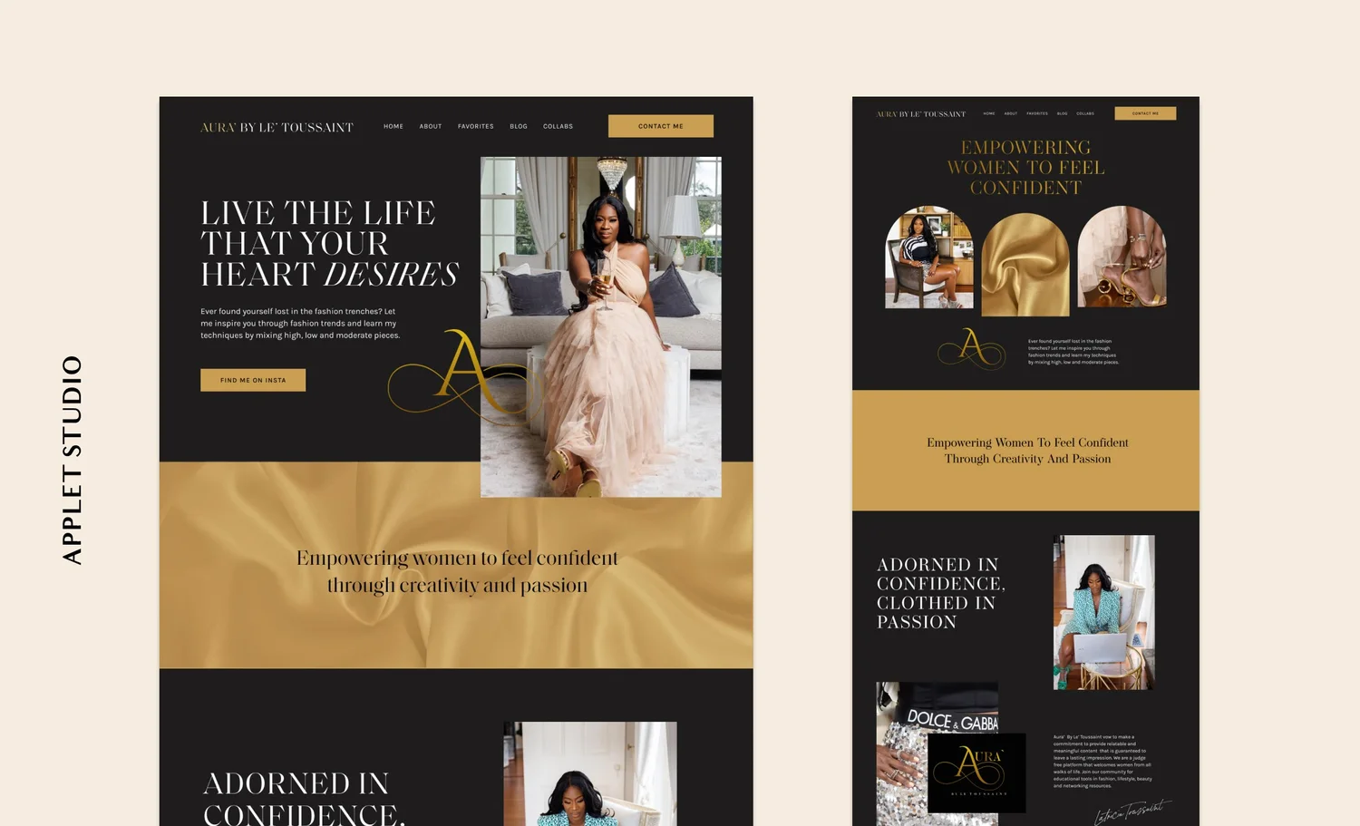 Feminine Web Design for Your Inspiration in 2025 — Applet Studio