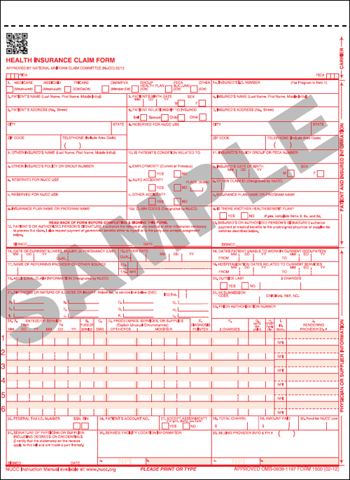 CMS-1500 Claim Forms, Low Prices, Fast Delivery