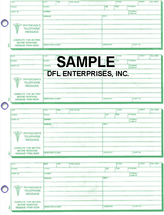 Sample Patient Telephone Message