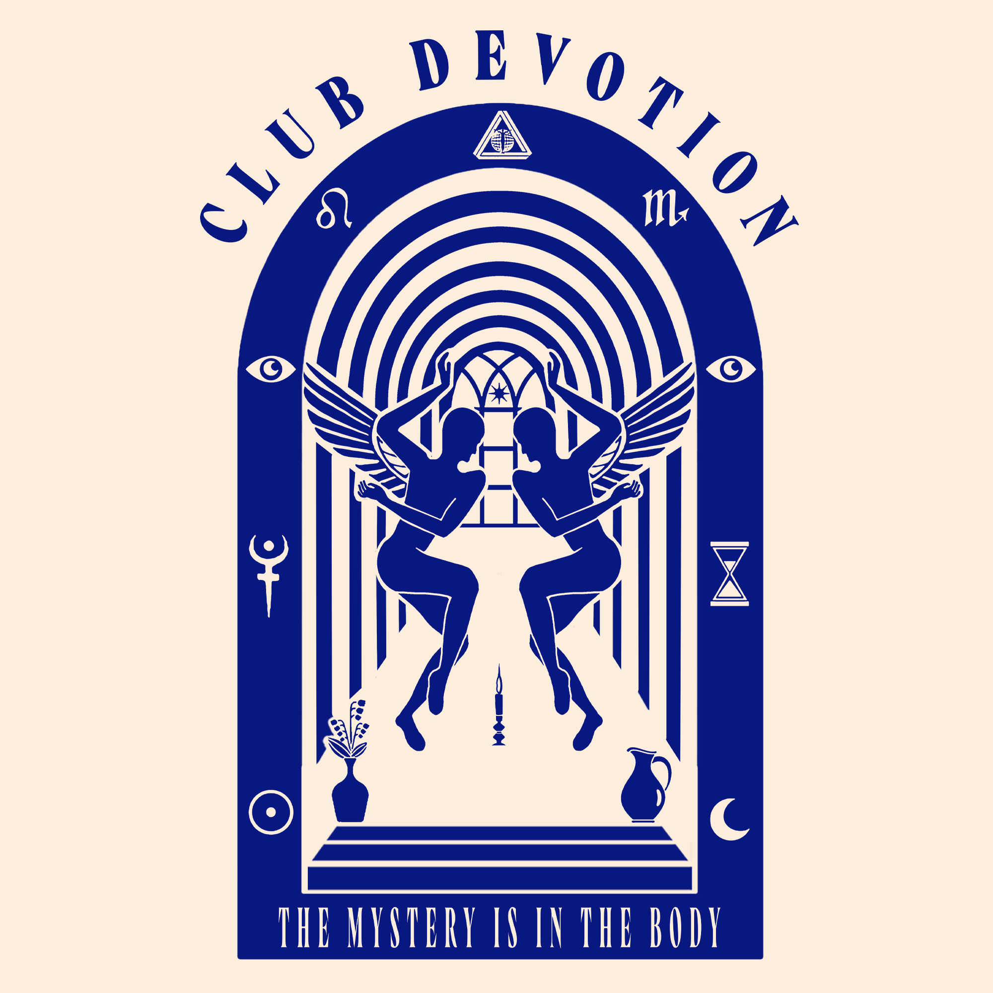 Club Devotion T - Ivory w/Lapis Lazuli — Awarehouse