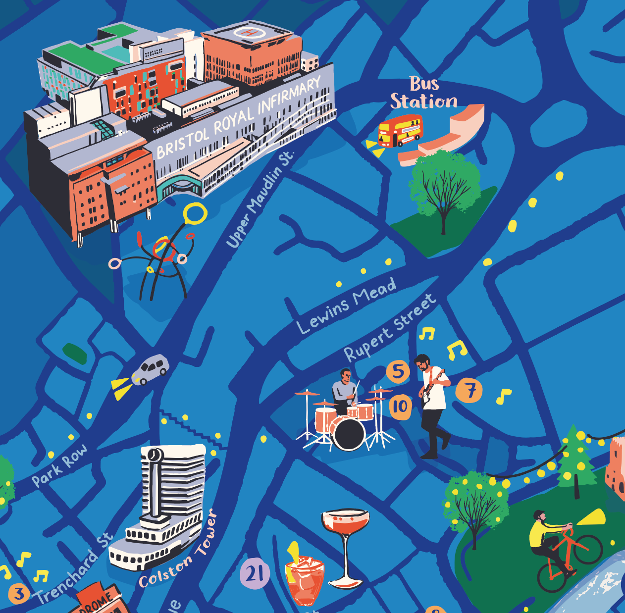 Bristol Illustrated Map — Olivia Brotheridge Design