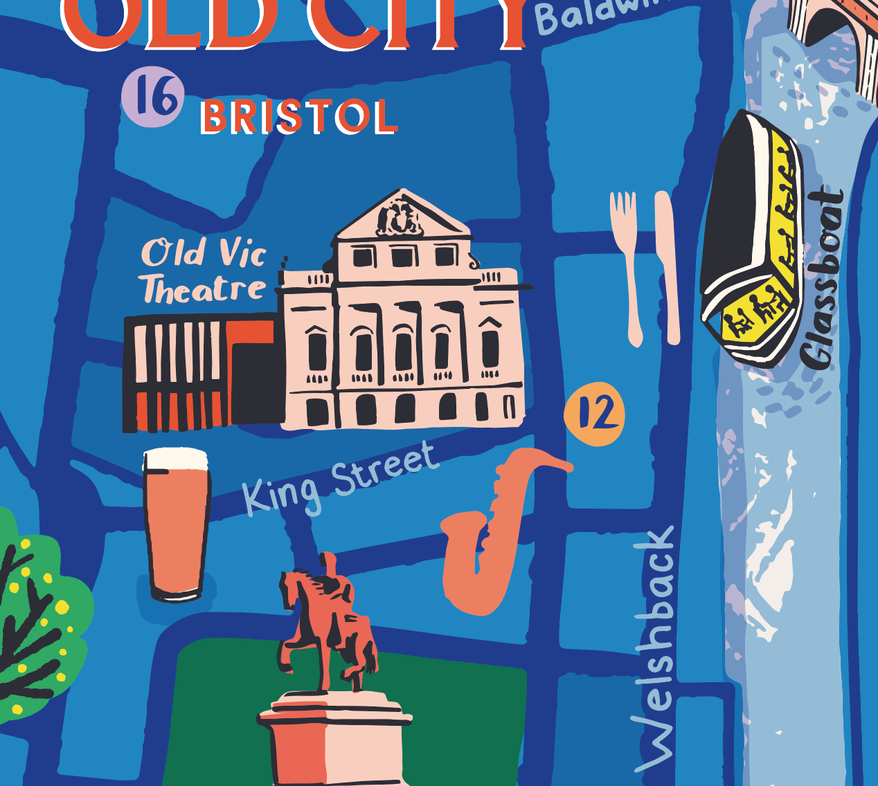 Bristol Illustrated Map — Olivia Brotheridge Design